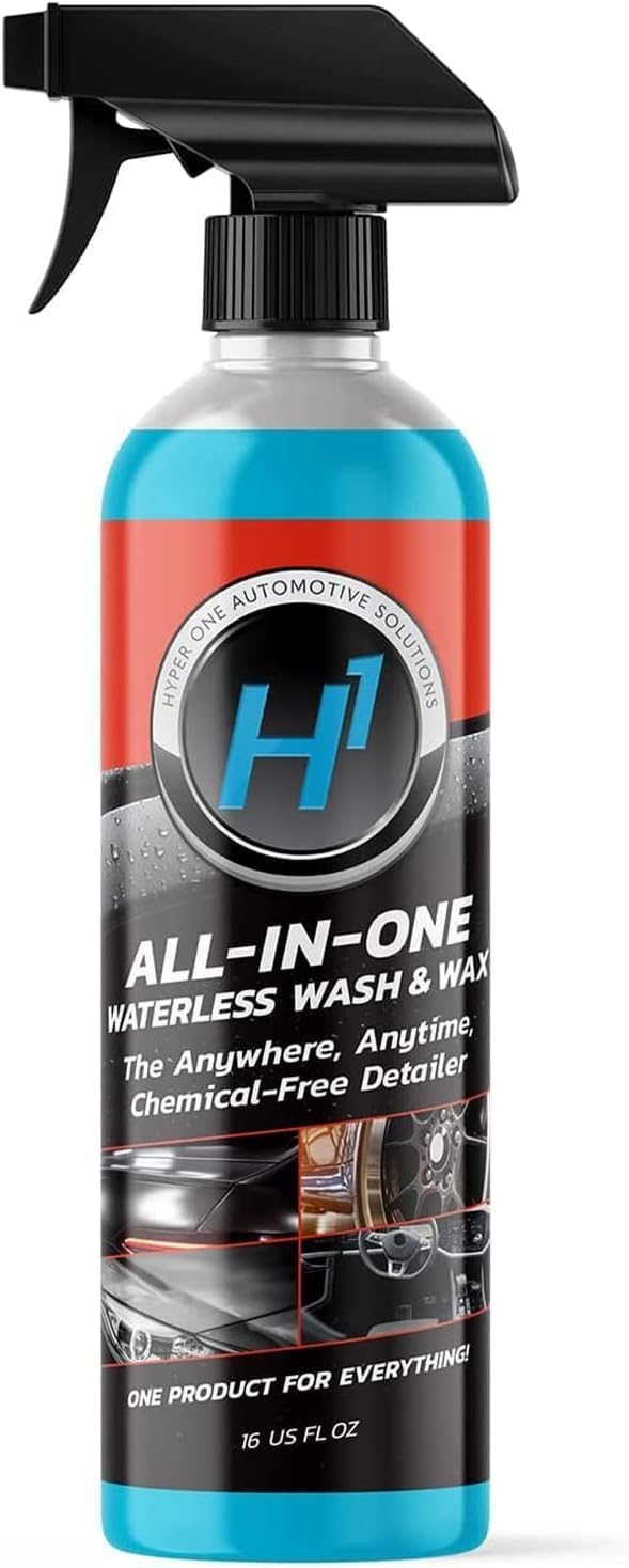 Amazon.com: Hyper One Waterless Car Wash and Wax Spray, 16 fl oz, High ...