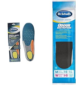 Dr. Scholl's HEAVY DUTY SUPPORT Pain Relief Orthotics. Designed for Men over 200lbs with ...