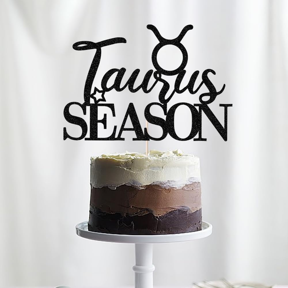 Snapklik.com : Taurus Season Cake Topper,Taurus Birthday Cake Decor ...