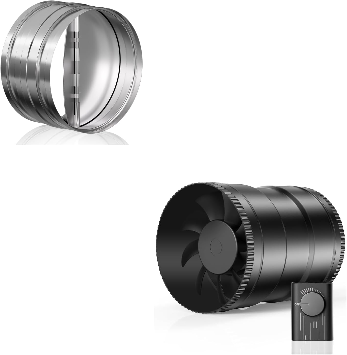 Amazon.com: Hon&Guan 6 Inch Duct Damper Kit : Industrial & Scientific