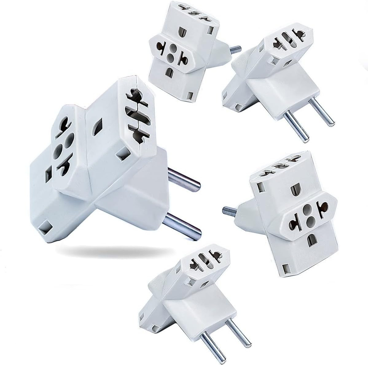Adaptador De Tomada Retângulo Plug Para 20A Até 250v Pino Chato 2P+T ...
