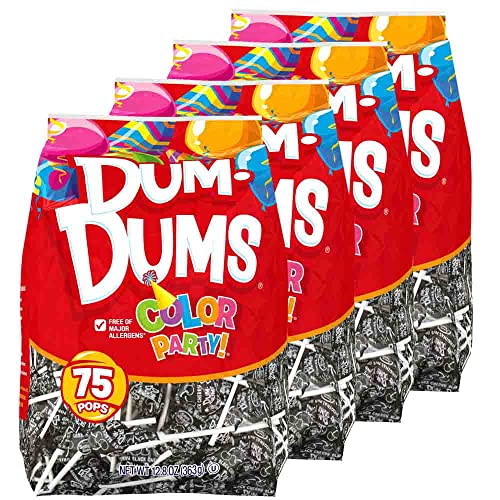 Dum Dums Light Blue Blu Raspberry 4-75 count bags: Buy Online in INDIA ...