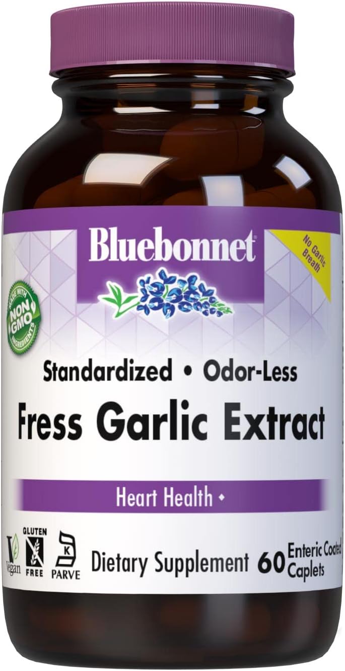 Amazon.com: BlueBonnet Standardized Fresh Garlic Extract Enteric Coated ...