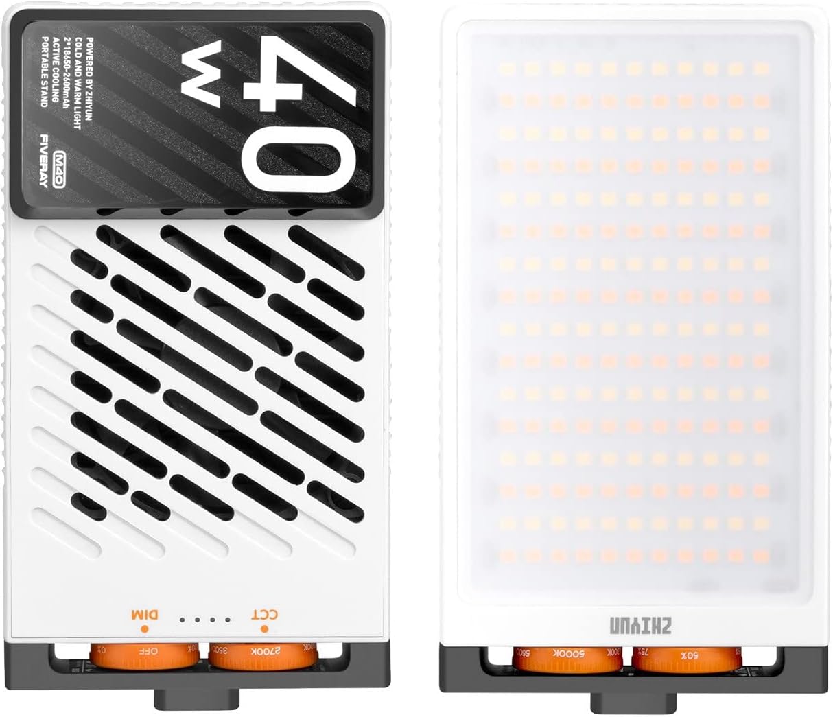 ZHIYUN FIVERAY M40 - Luz de video [oficial], luz de cámara portátil de ...