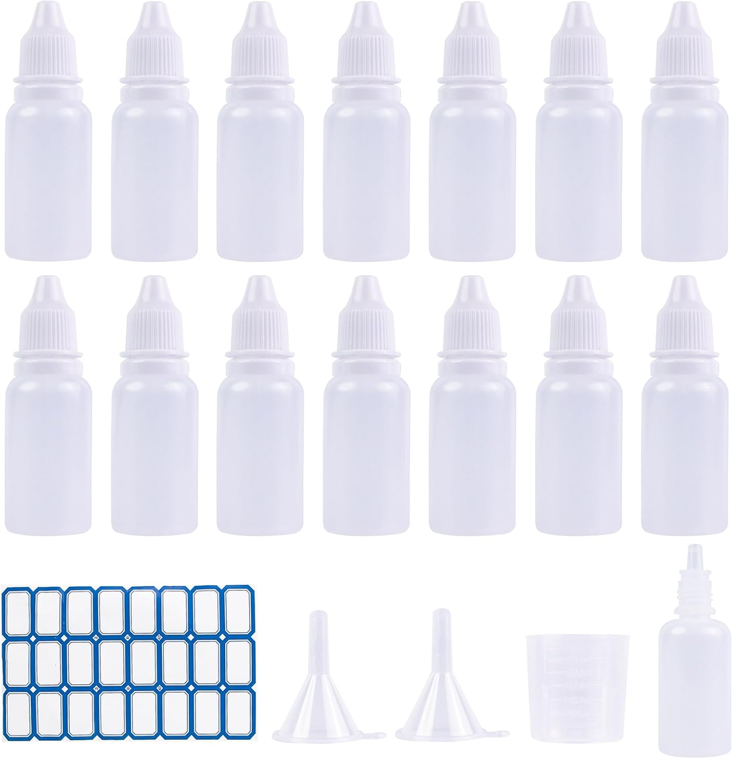 Amazon.com: DHAIQC 15 Pcs 20ML Plastic Dropper Bottle, Plastic Empty ...