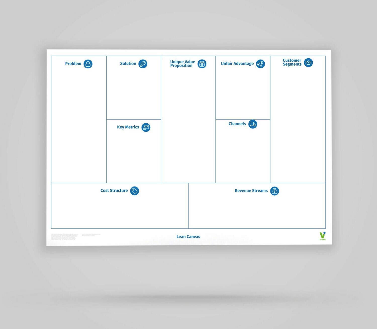 Buy Vi-Board Lean Canvas/Whiteboard: Rollable, Double-Sided, Reusable ...