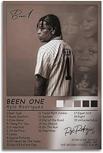 Amazon.com: Rylo Rodriguez Been One Poster Music Album Cover Poster Art ...