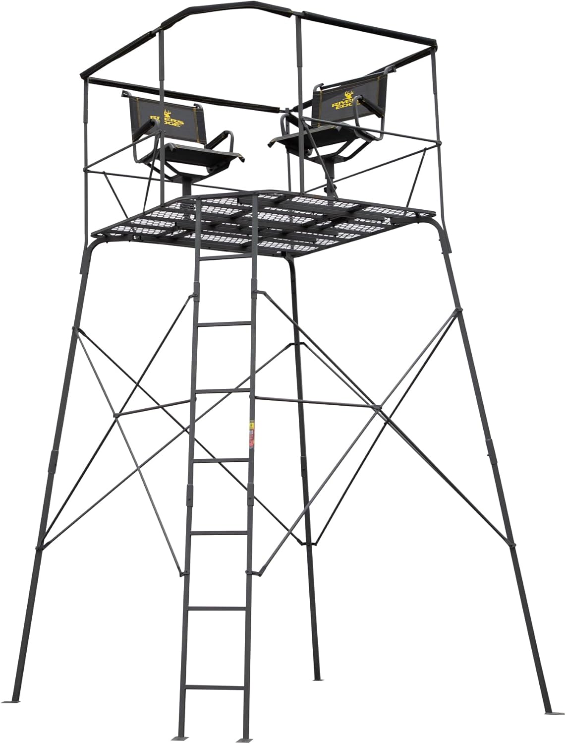 Amazon.com : Rivers Edge® 12’ 2-Man Quad Pod Tower Stand, TearTuff ...