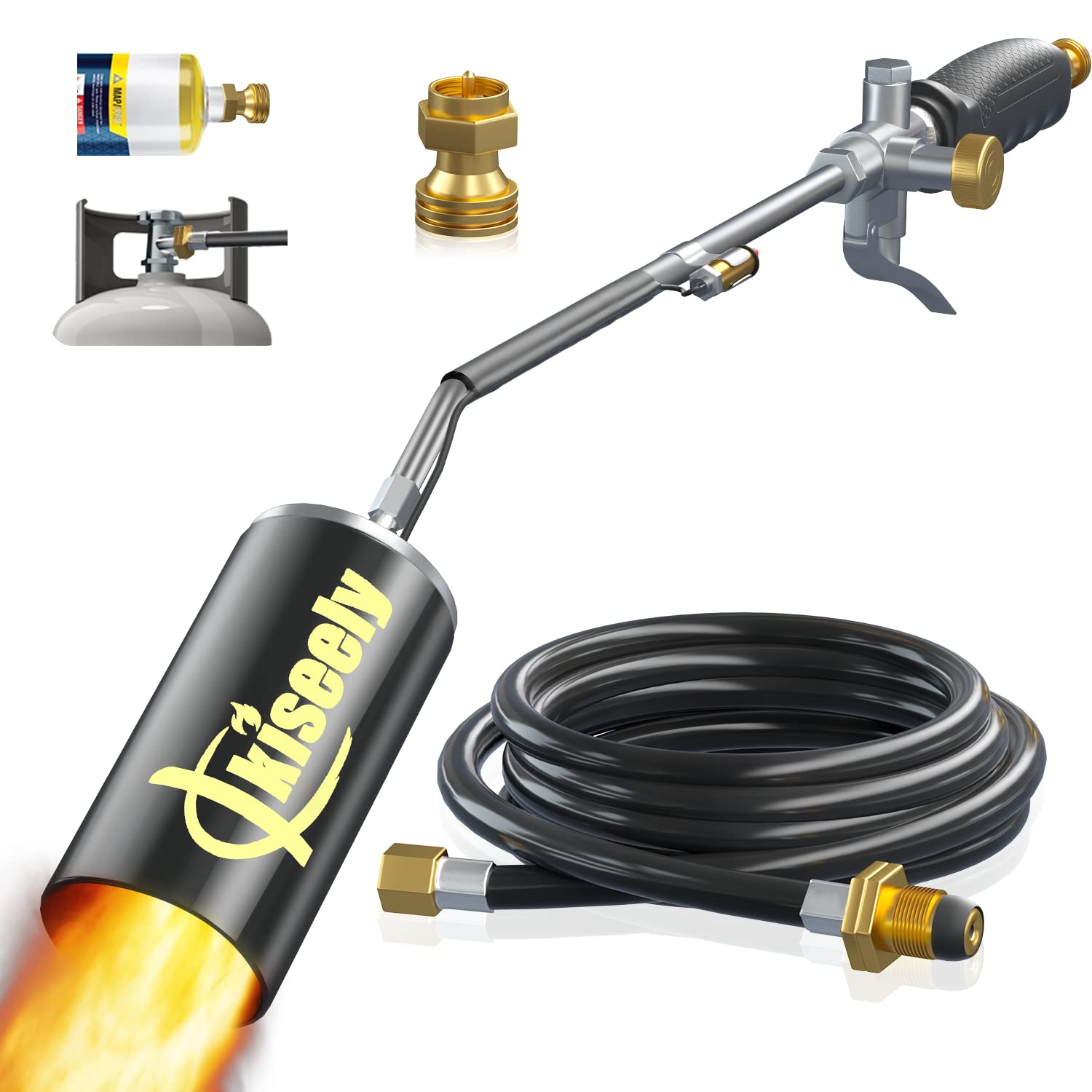 Buy Kiseely Propane Torch With Self Ignition & Turbo Trigger for Heavy ...