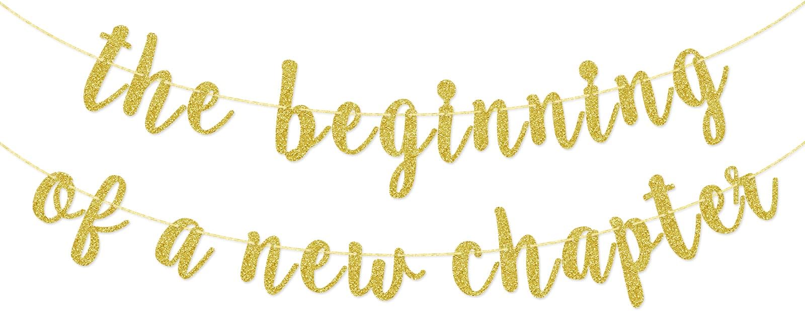 Amazon.com: Onto The Next Chapter Banner - Let the adventure Begin ...