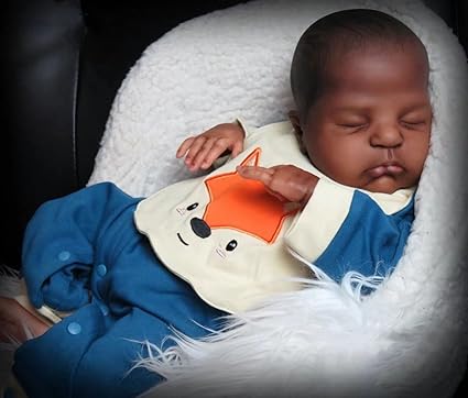 Amazon.com: Zero Pam Black Reborn Baby Dolls Boy 20 Inch Realistic Soft ...