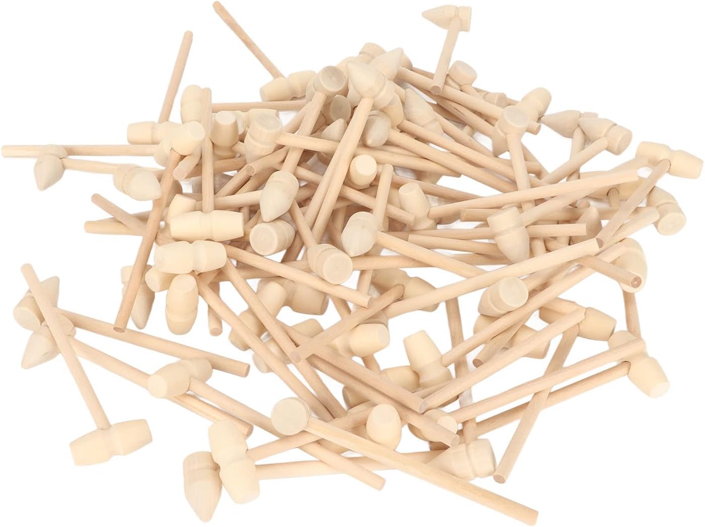 Amazon.com: 80Pcs Mini Wooden Hammers, Mini Mallets for Chocolate ...