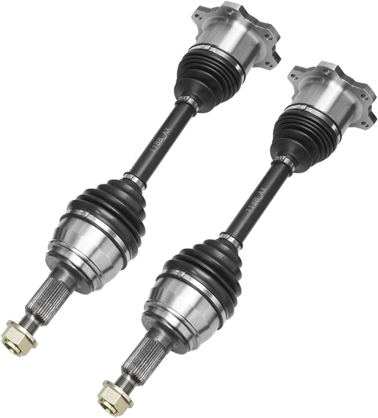 Amazon.com: Detroit Axle - 4WD Front CV Axle Shafts for Chevy GMC ...