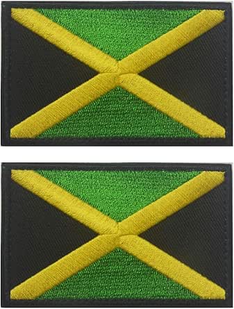 2 Pieces World National Flag Velcro Patch America Asian European ...