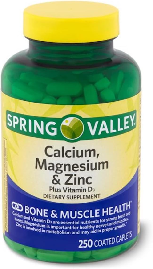 Amazon.com: Spring Valley - Calcium Magnesium and Zinc, Plus Vitamin D3 ...