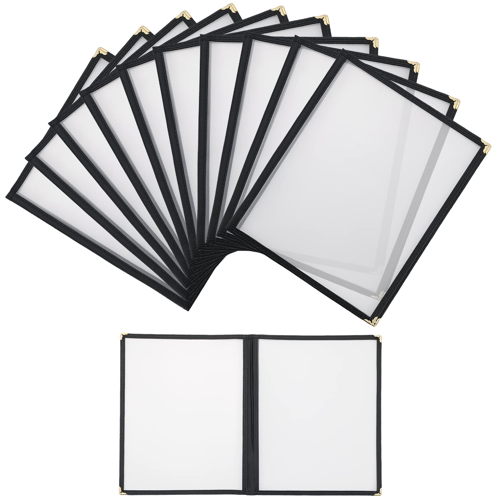 Snapklik.com : MYFULLY 8.5 X 11 Inch Menu Covers Pack Of 10 Transparent ...