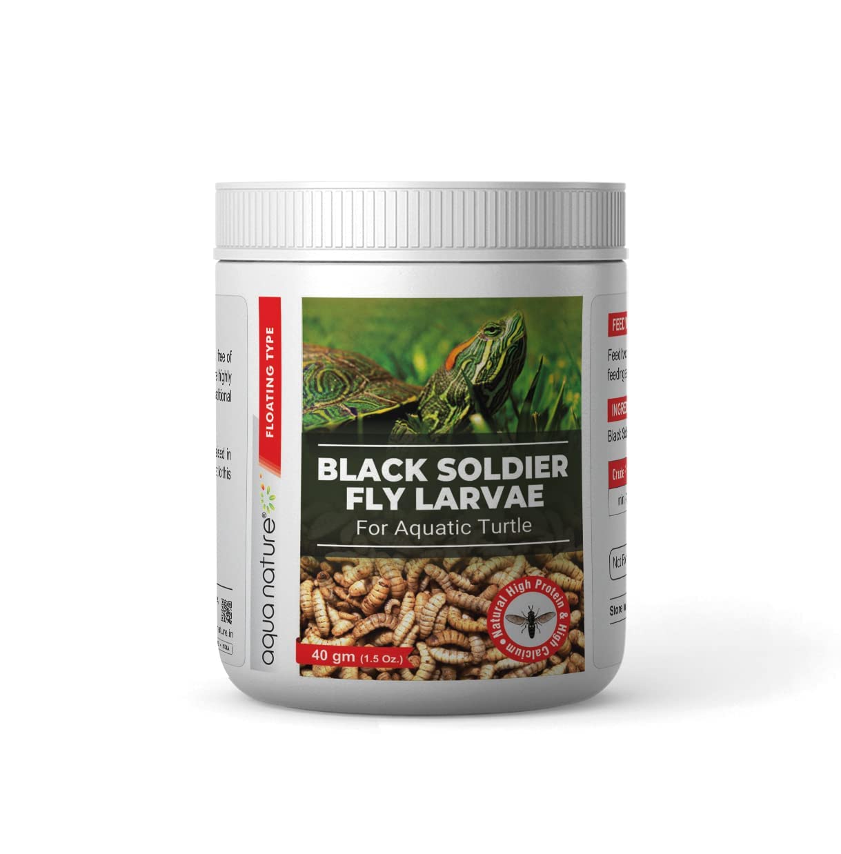 Buy AquaNature High Protein Dried Black Soldier Fly Larvae Food for ...