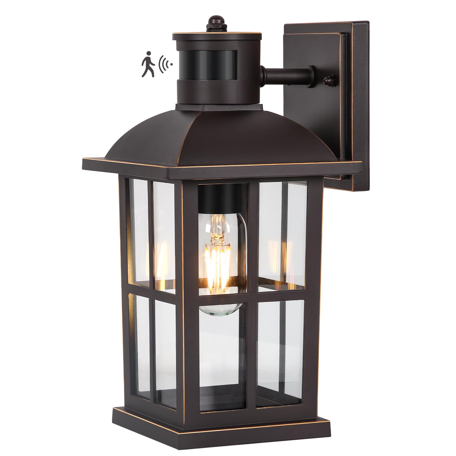 13in Motion Sensor Porch Light, Anti-Rust 100% Aluminum Dusk to Dawn ...