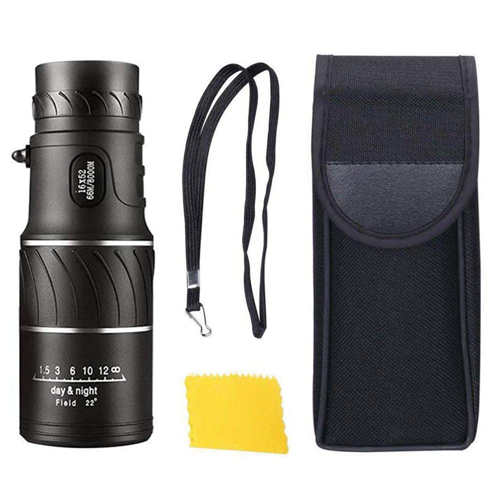 Buy 16x52 HD Monocular Portable Dual Focus 66/8000M Optics Zoom ...