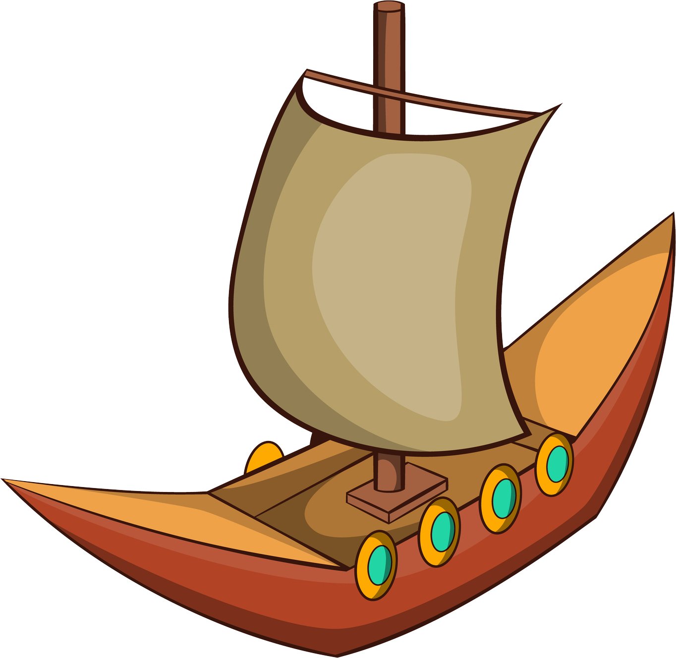 Simple Cartoon Ship