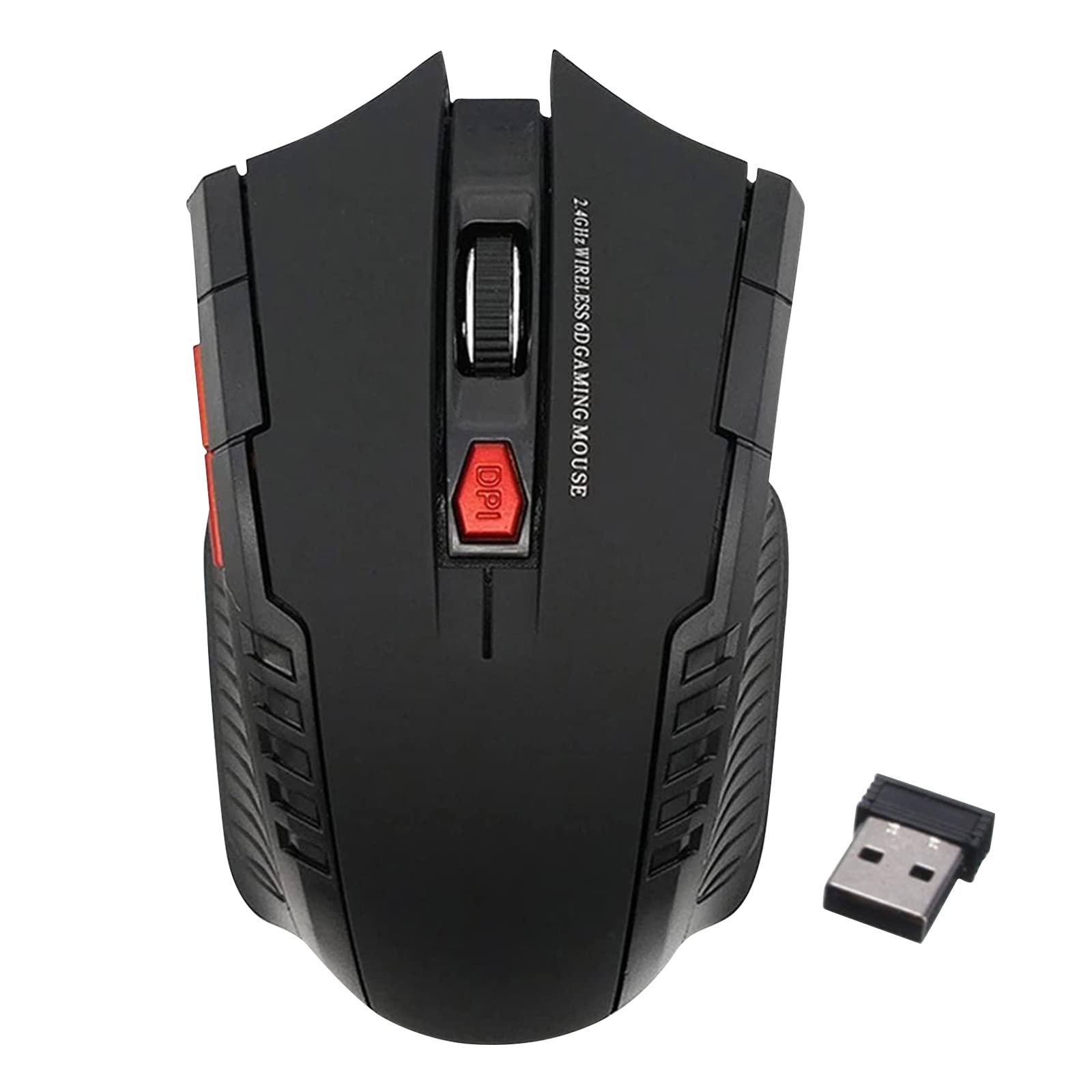 6-Button Laptop Wireless Gaming Mouse, 2.4GHz USB Receiver – Wireless ...