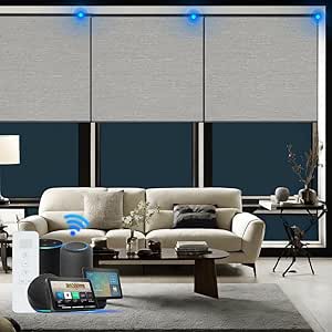 Amazon.com: Blindify Motorized Blinds with Remote, Smart Blind Roller Shades Compatible with ...