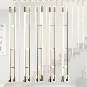 Amazon.com: Gold Staircase Baluster Kits For Indoor Stairs, 5pcs 10pcs ...