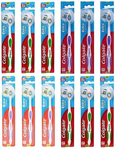 Amazon.com : Colgate Extra Clean Full Head Toothbrush, Soft, Assorted ...