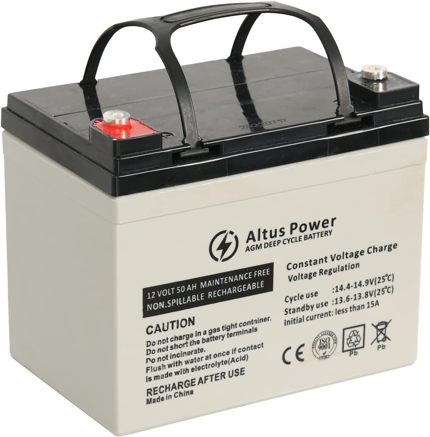 Altus 12v deep cycle AGM battery sealed lead acid battery camping ...