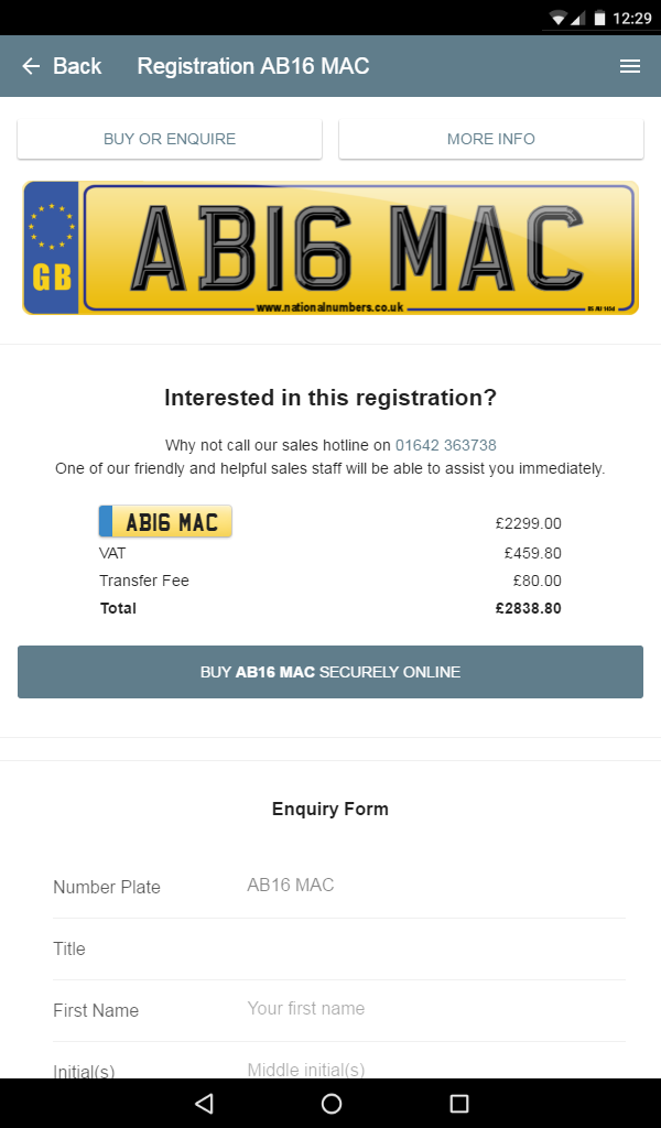 Number Plates - App on the Amazon Appstore