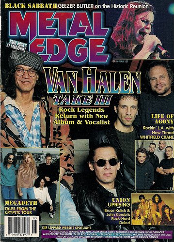 Metal Edge Magazine May 1998 Van Halen, Black Sabbath with Ozzy ...