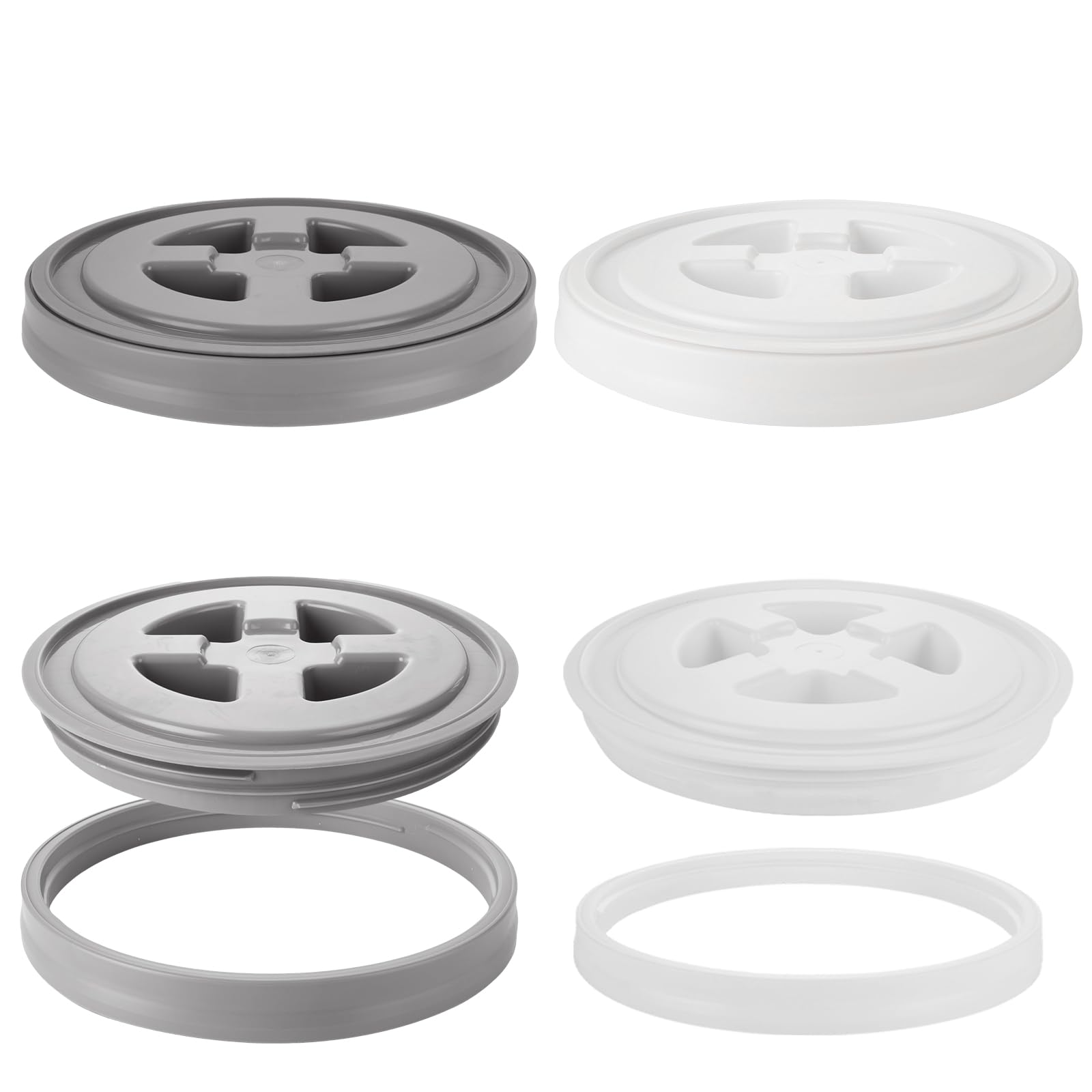Amazon.com: 4PCS 5 Gallon Screw Top Lids, Leak-Proof Seal Lids Bucket ...
