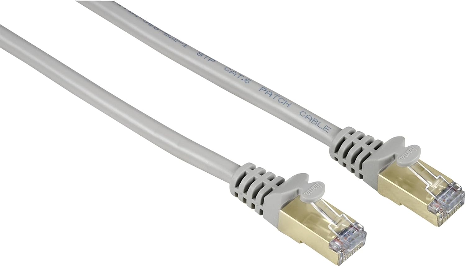 Hama 75045054 Network Cable RJ45 Male to RJ45 Male Category 6/5 m Grey ...