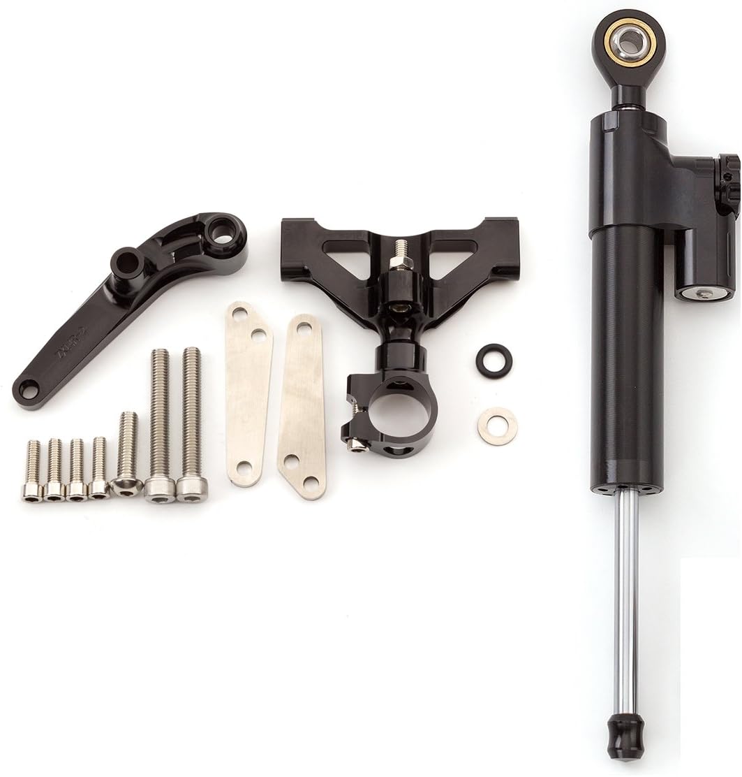 Amazon.com: FXCNC Motorcycle CNC Steering Damper Stabilizer Buffer ...