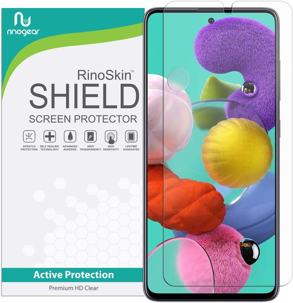 Amazon.com: RinoGear Screen Protector for Samsung Galaxy A51 Screen ...