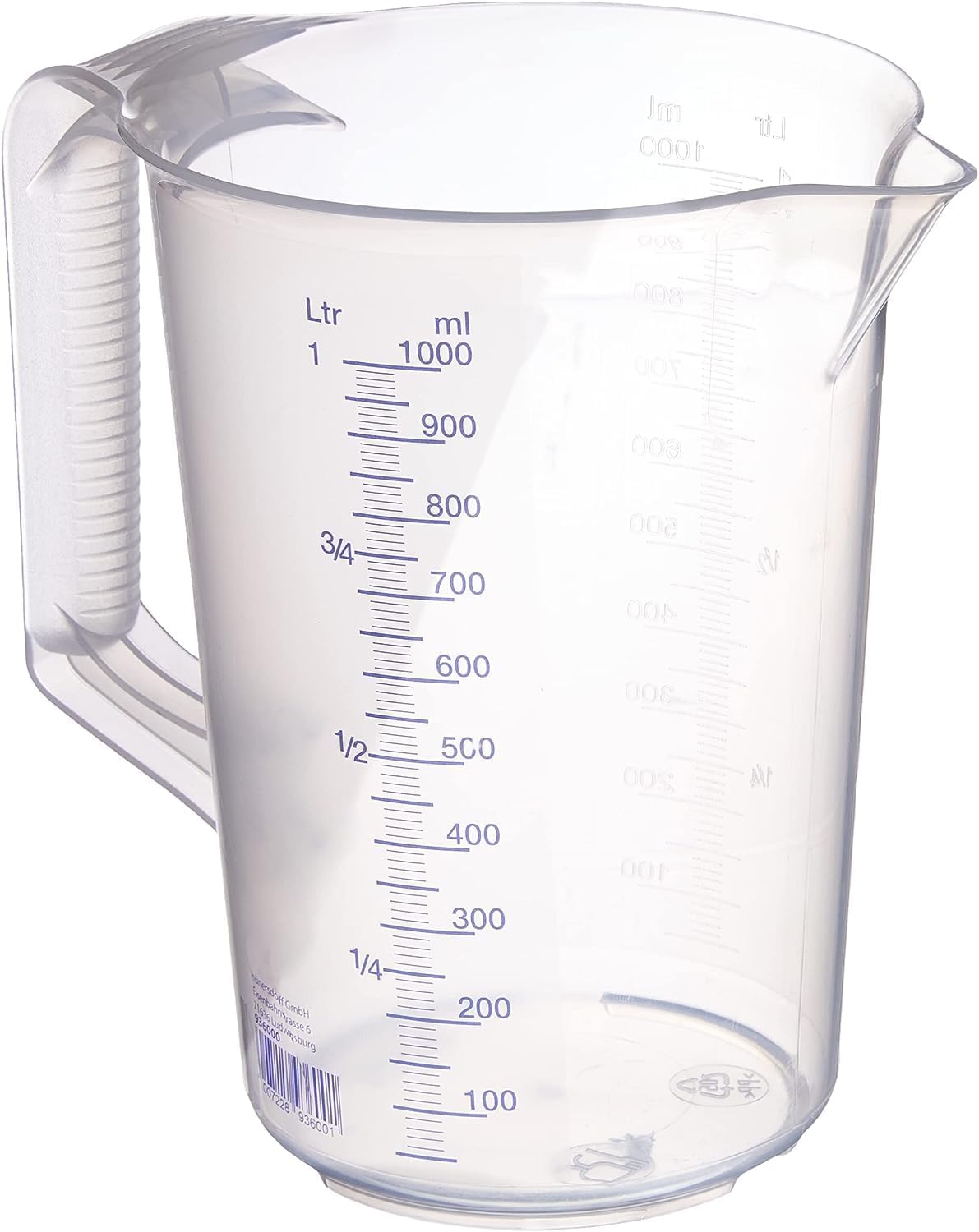 Rotho, Domino, Measuring cup 1 l, Plastic (PP) BPA-free, transparent ...