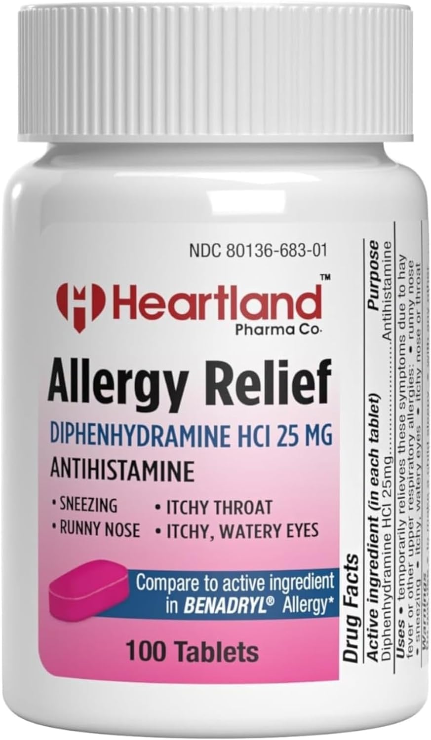 Amazon.com: Heartland Pharma Diphenhydramine HCI | Diphenhydramine ...