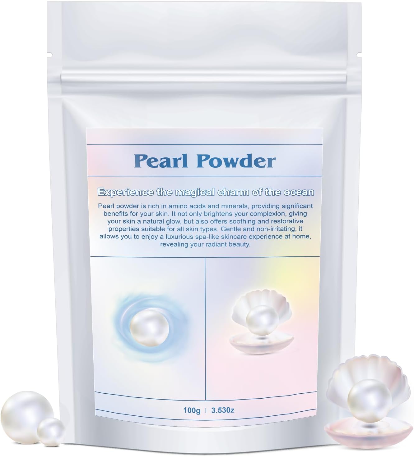 Amazon.com : Utopica Pearl Powder for Skin - Natural Freshwater Pearl ...