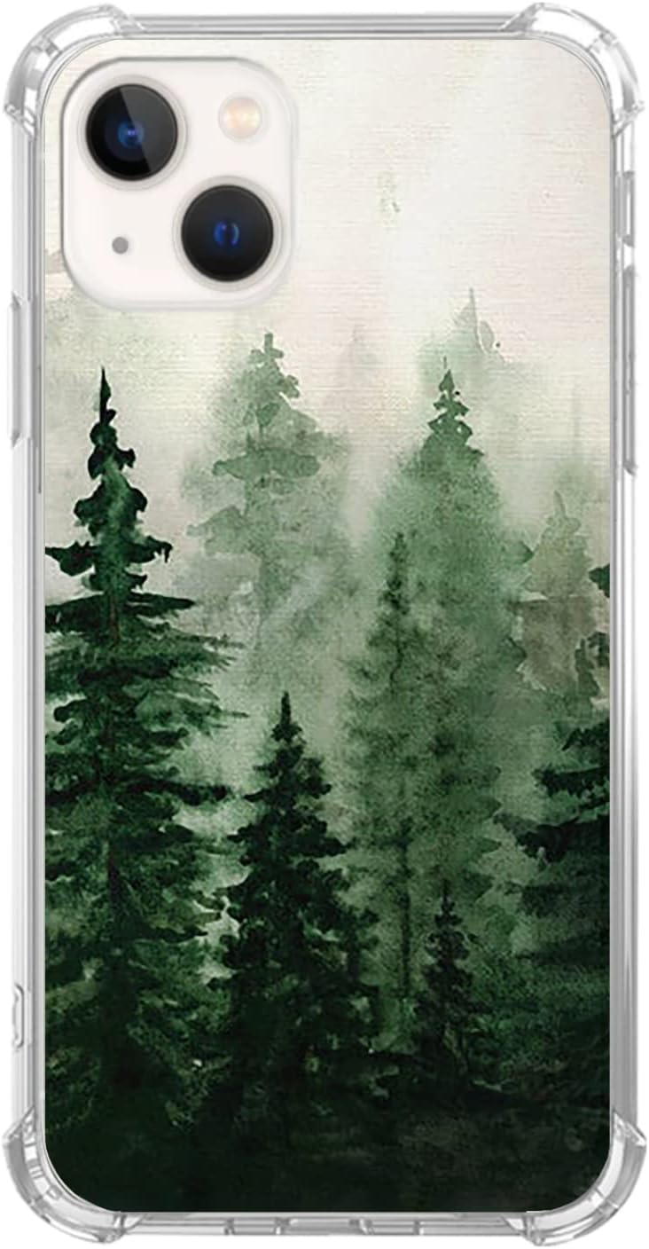 Amazon.com: Sundwugzh Watercolor Tree Spruce Case Compatible with ...