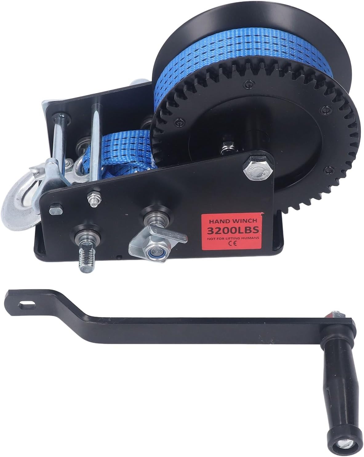 Amazon.co.jp: 3200lb Small Hand Winch - Alloy Steel Construction ...