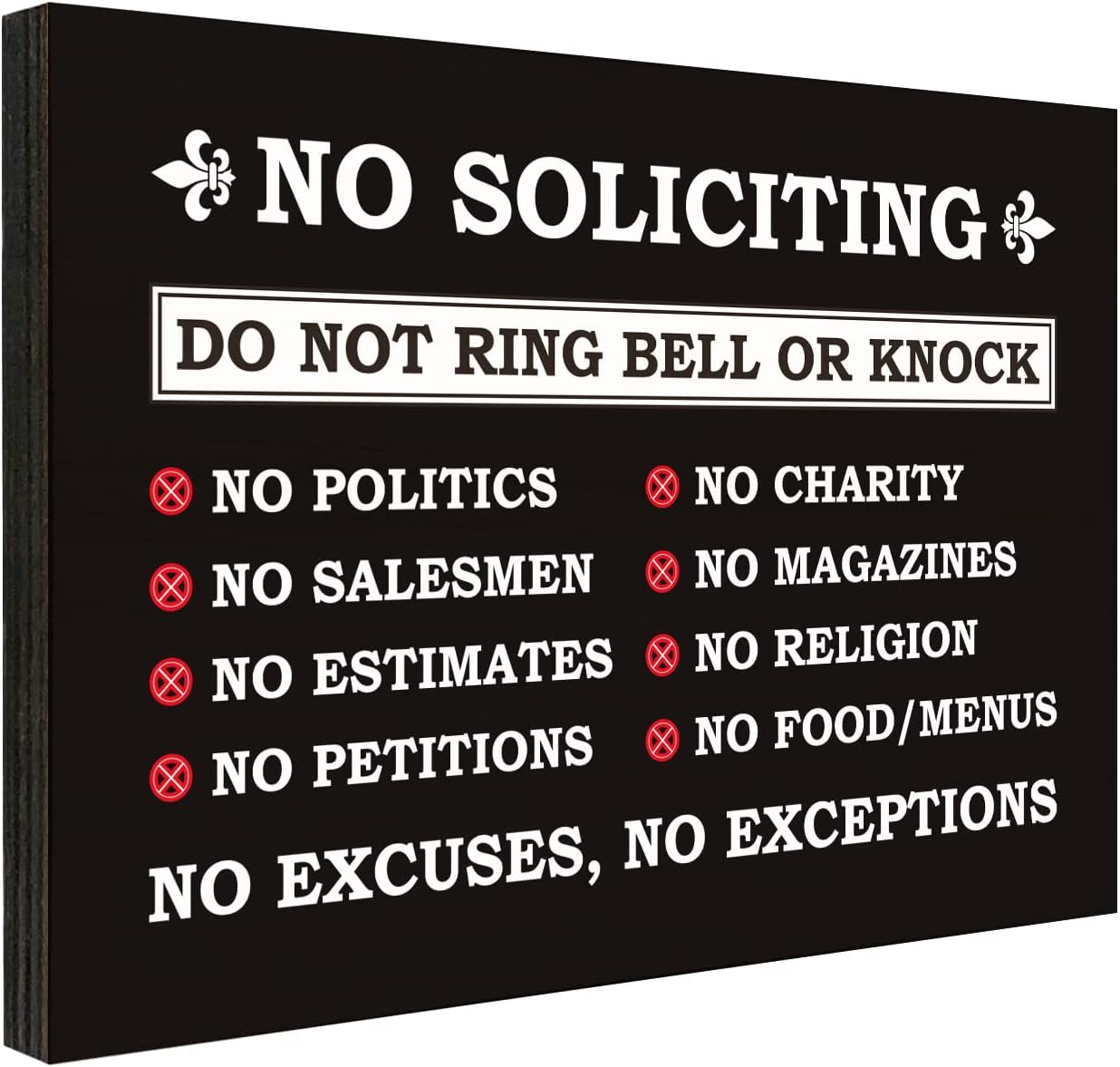 Amazon.com: No Soliciting Sign for House 2 Pack, Do Not Ring Bell or ...