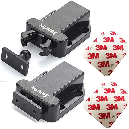 Safe Push Touch Latch Black Mini-latch (1-5/8" Long overall) - Cabinet ...