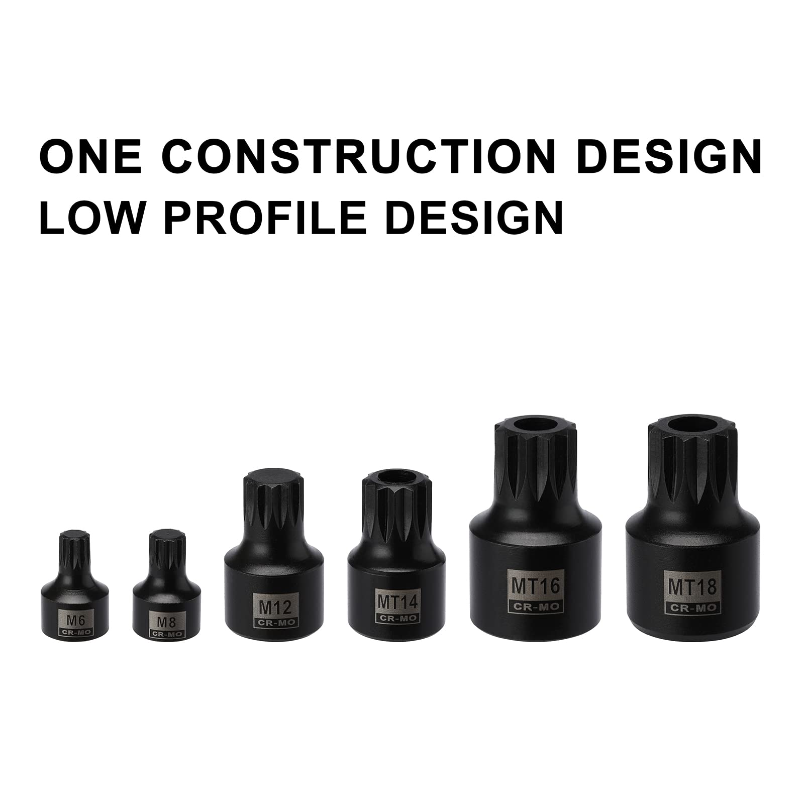 Snapklik.com : 9PCS 1/4", 3/8", 1/2" Drive Low Profile Triple Square ...