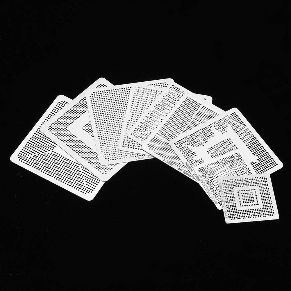 BGA Stencils, 33pcs BGA Universal Reballing Stencil Kits Rework Net ...