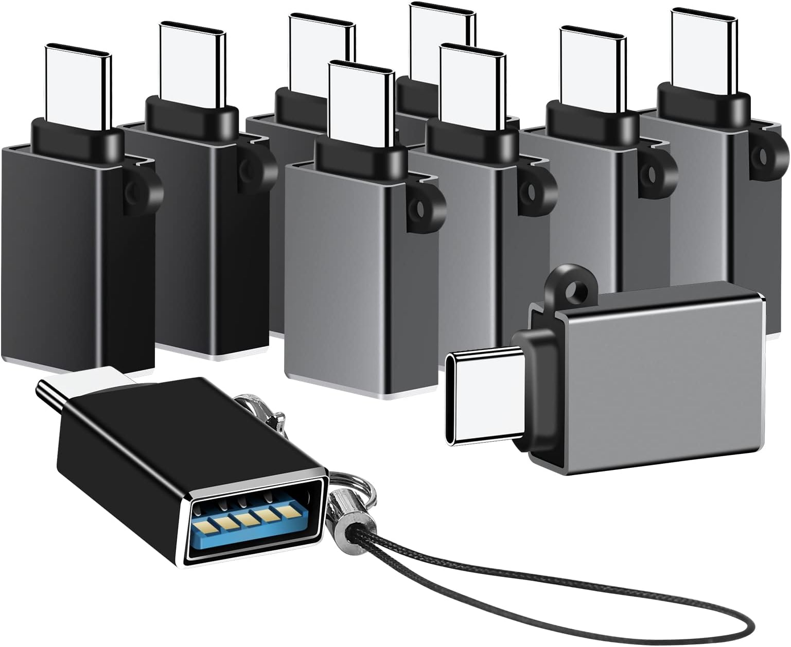 Amazon.com: BaseNew USB C to USB Adapter 6 Pack,USB to USB C Adapter ...