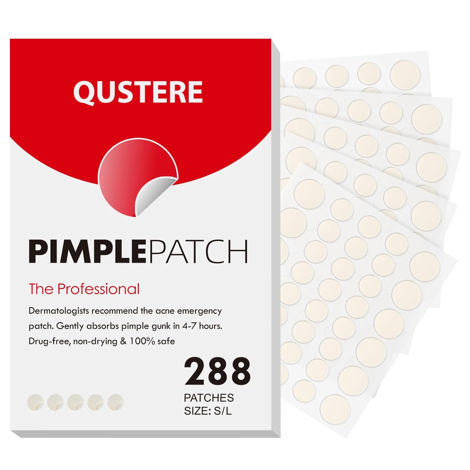 Amazon.com: QUSTERE Pimple Patches for Face, Hydrocolloid Acne Patches ...