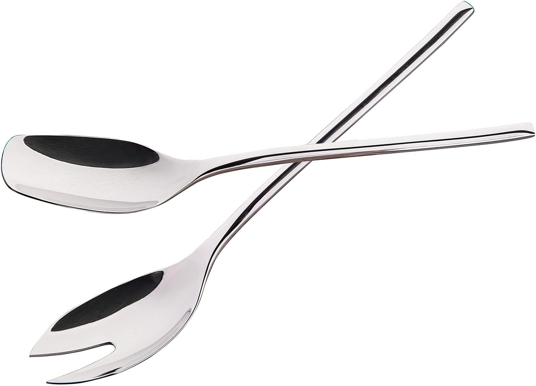 Amazon.com | Bisda Salad Spoon and Fork Set, 12 Inch Stainless Steel ...
