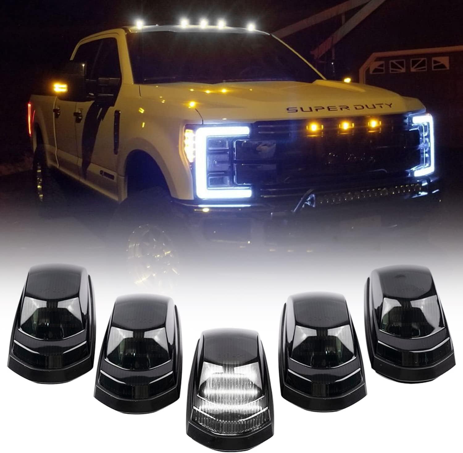 Amazon.com: NSLUMO LED Cab Marker Lights for Ford F250 F350 Super Duty ...