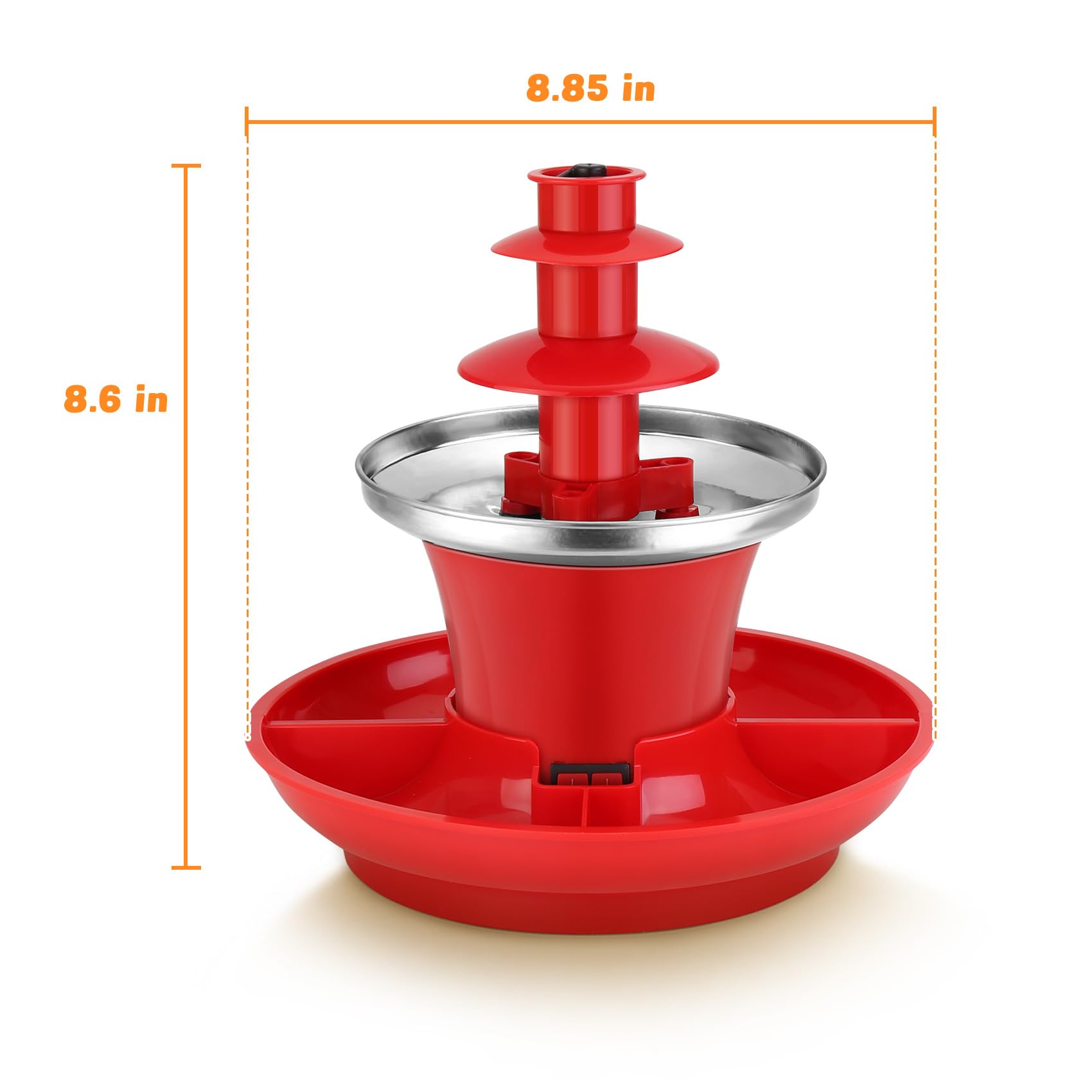 Snapklik.com : Mini 3 Tier Chocolate Fountain, Beyoung Electric ...