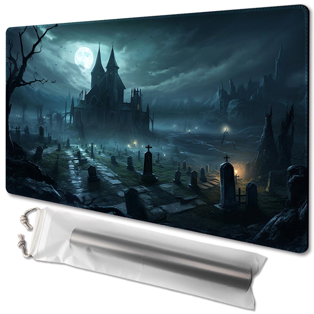Amazon.com: MTG Playmat Size 24x14in Free Storage Bags Non-Slip Backing ...